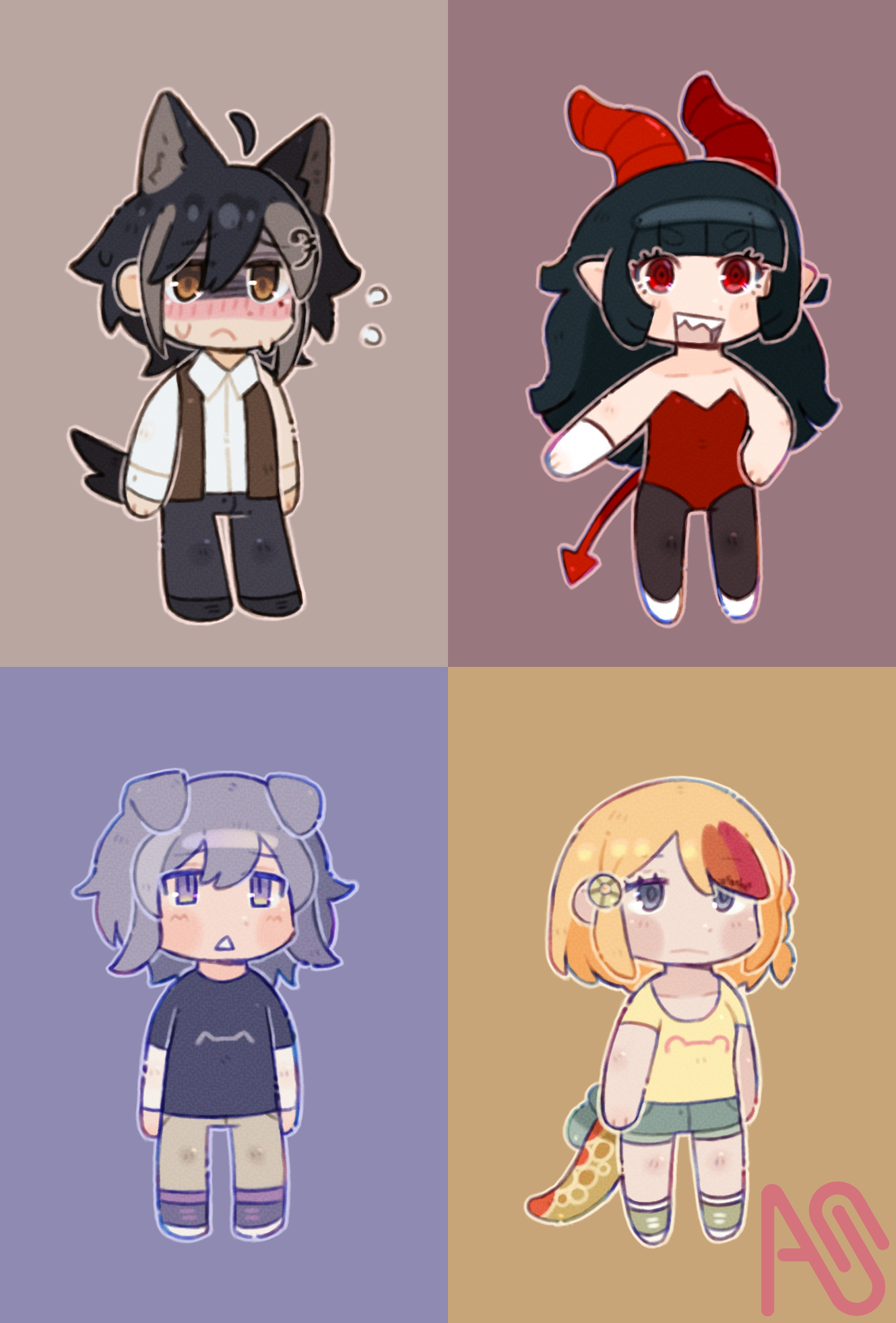 mini chibis applecreamdonut - Illustrations ART street