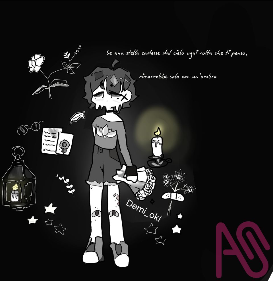 Goth mood board Demi_oki - Illustrations ART street