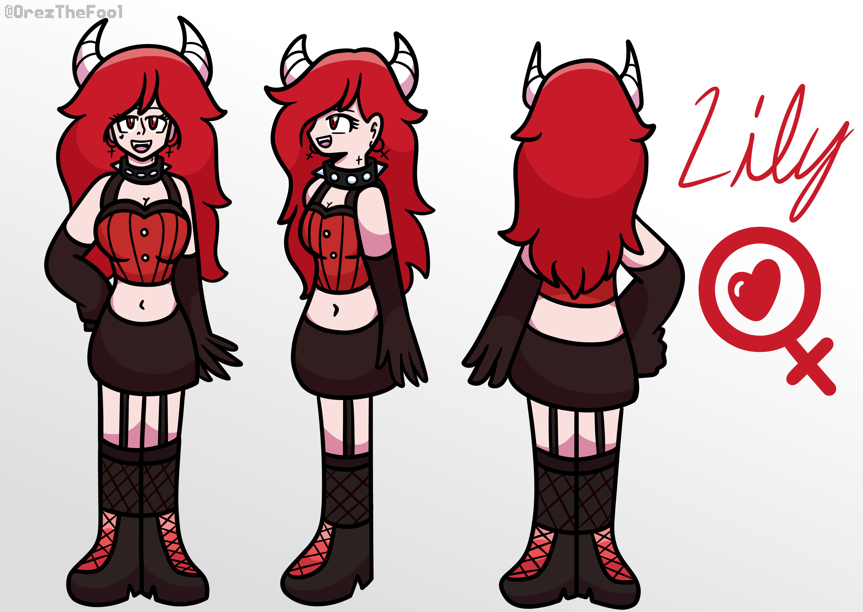 Lily Lilith Character Sheet OrezTheFool - Illustrations ART street