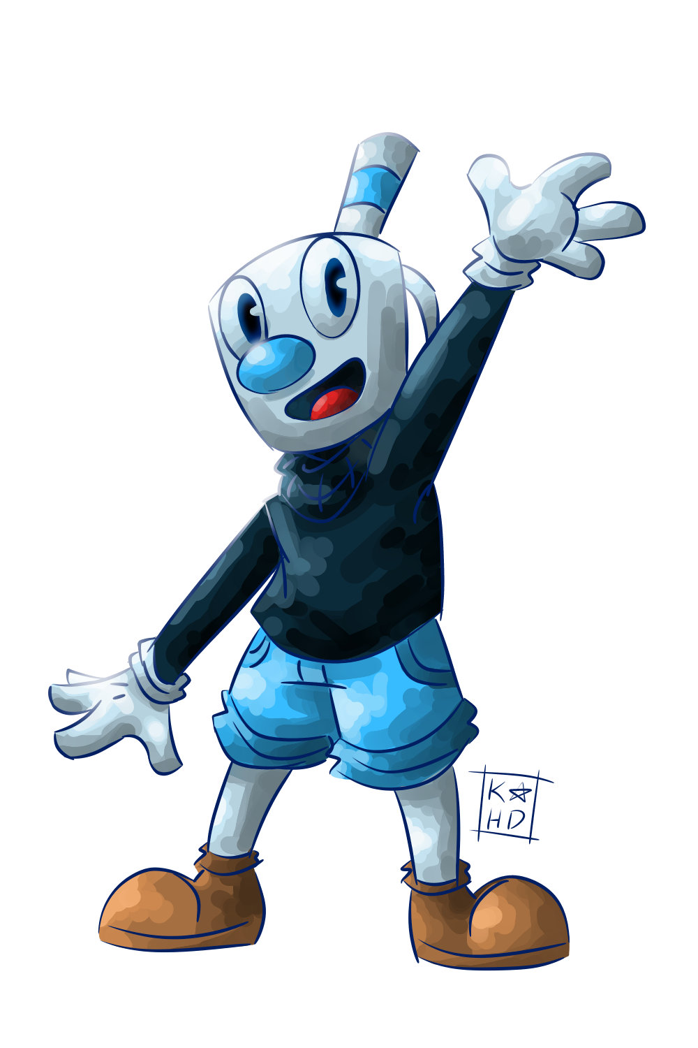 Mugman Kirbyherpaderpy - Illustrations ART street