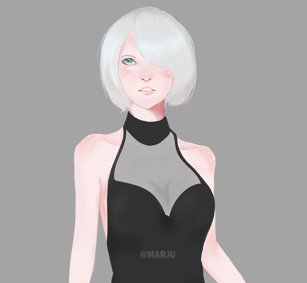 Nier: Automata 2b M A R J U - Illustrations ART street