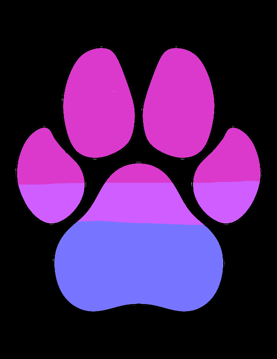 Bisexual Paw Flag Asylumcreations - Illustrations ART street