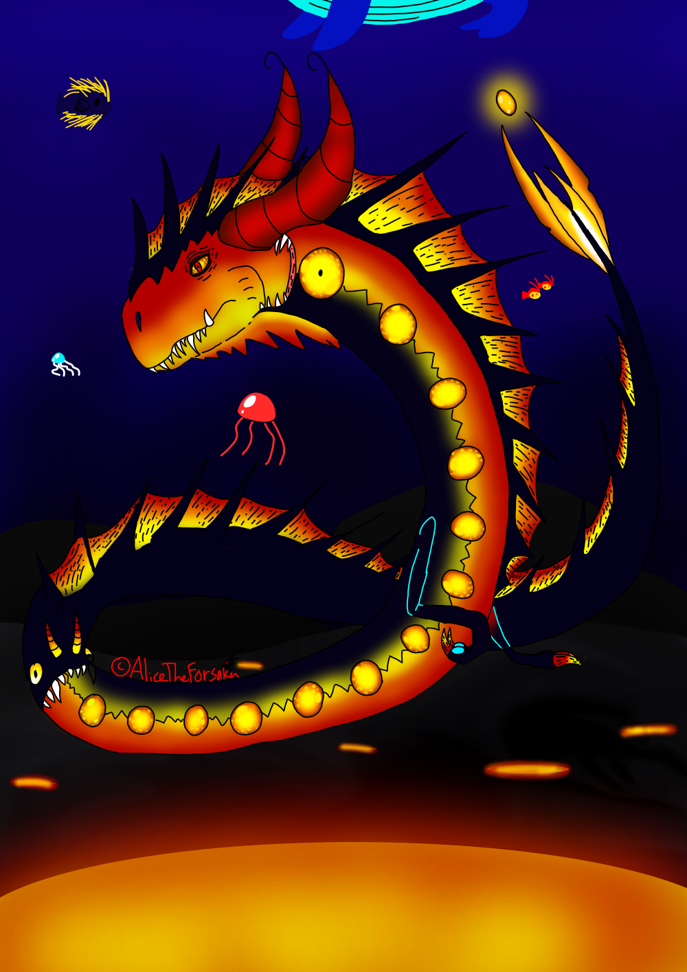 T-Rex Dragon Series Part 4:Lava Lindworm Alice The Forsaken ...