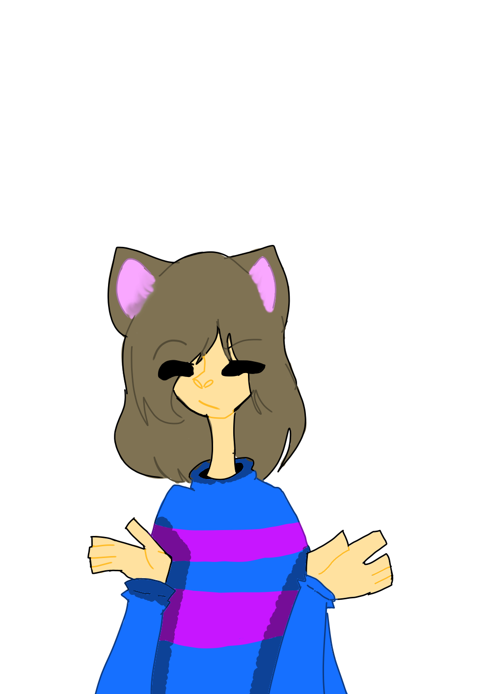 Ну моя первая работа и фриск:33333 Lime Cat - 插图 ART street