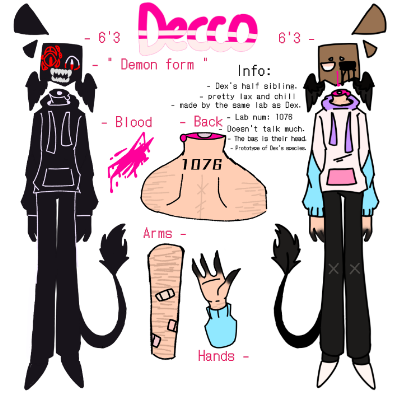 Decco's ref sheet. ☆ - 插畫 ART street