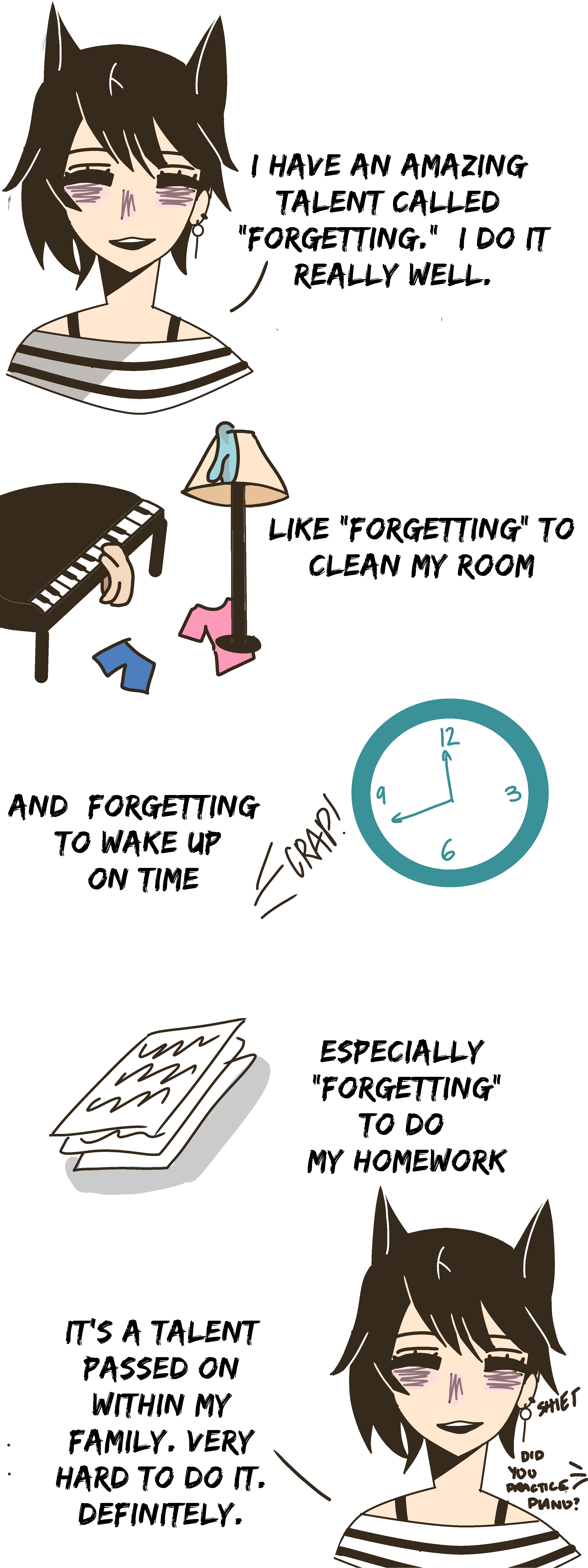 short comic - "forgetting" Awesome1 - Illustrations ART street