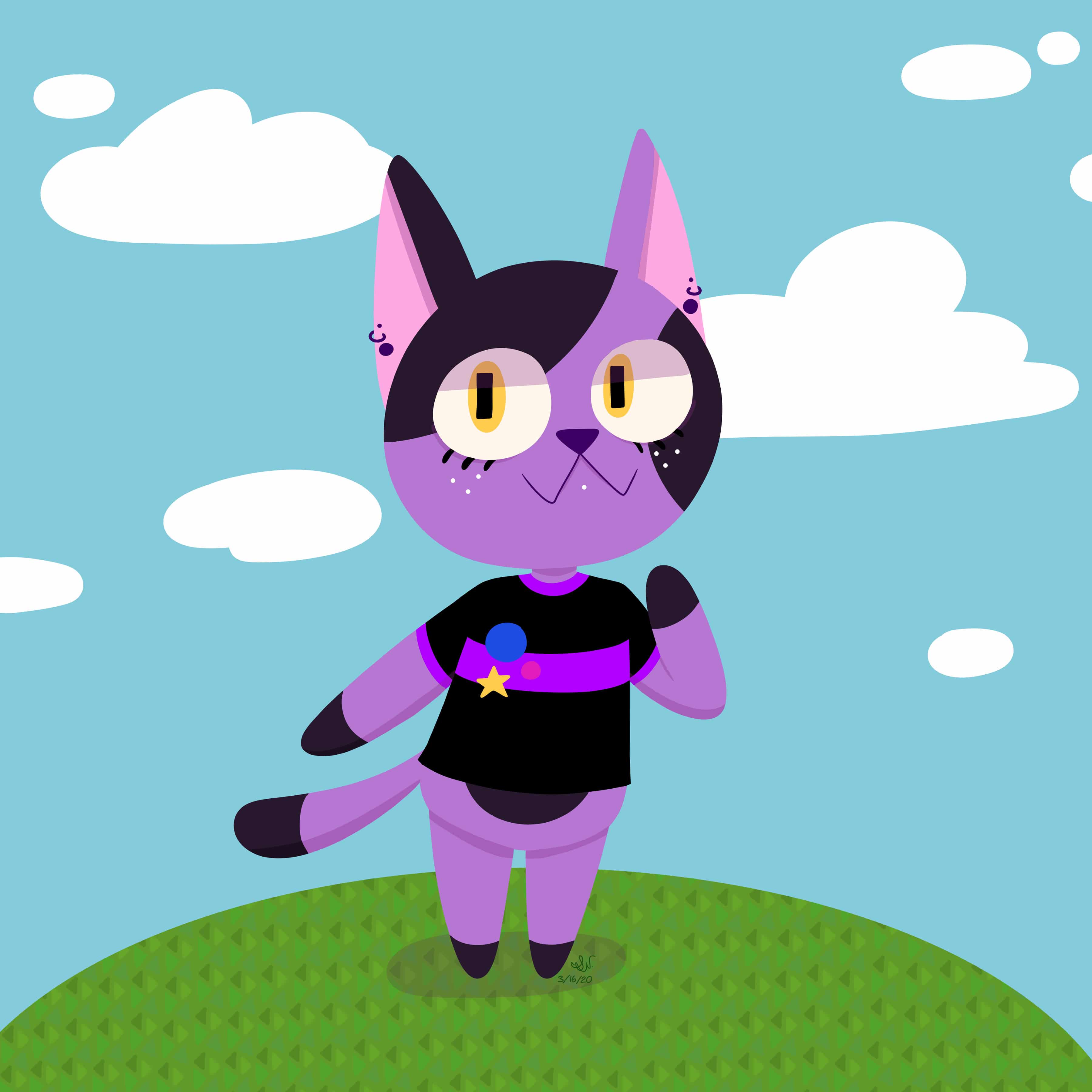 Animal crossing OC (edited) Vee's Art - Illustrations ART street