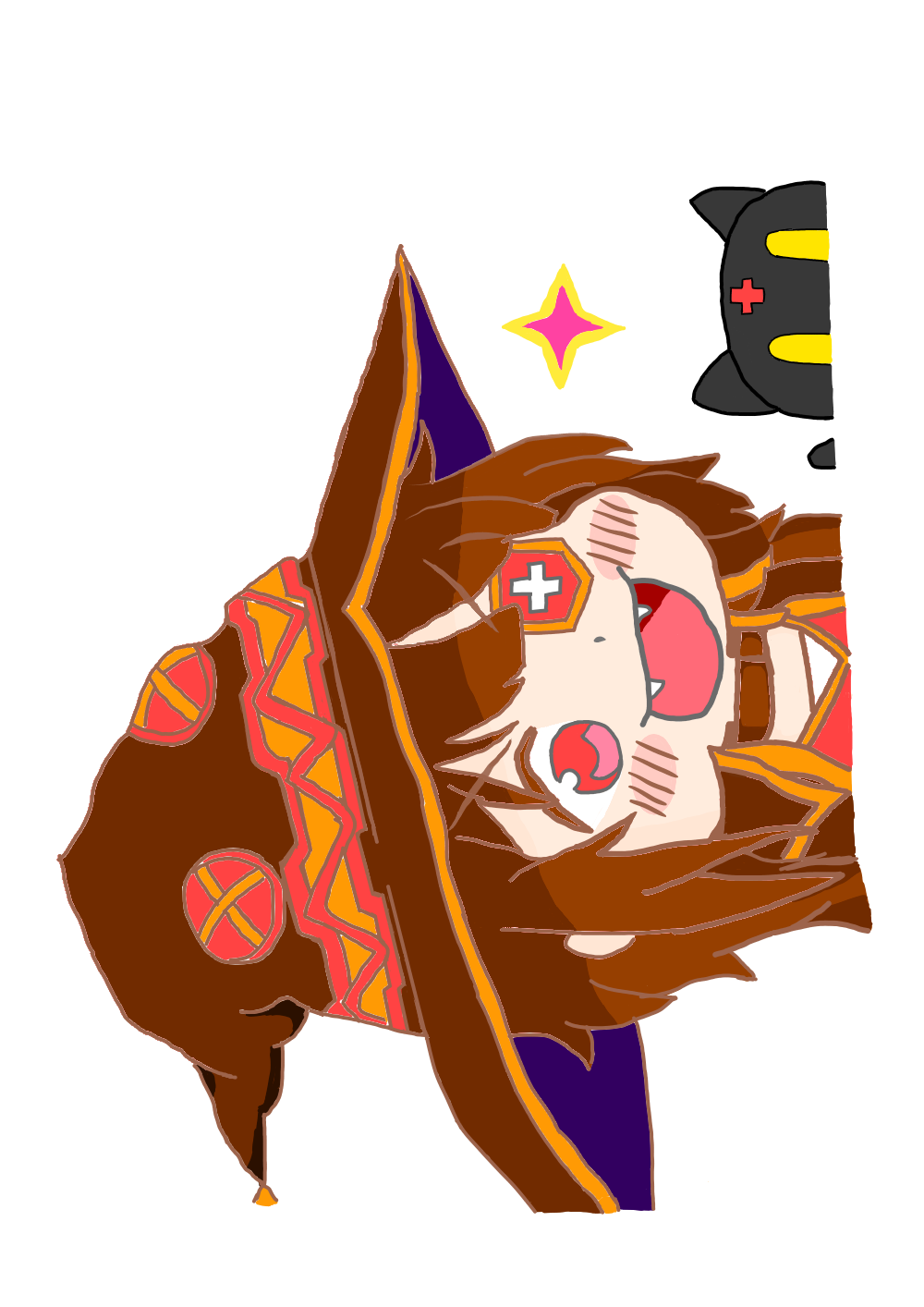 Megumin & Chomusuke in Konosuba Azoull - Illustrations ART street