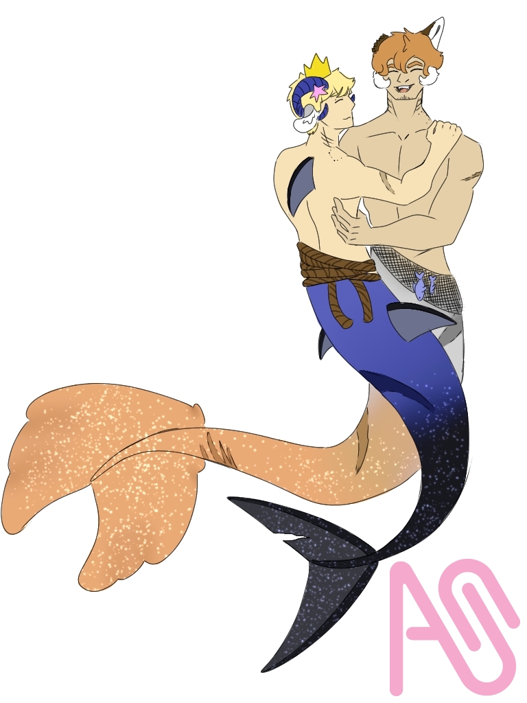 Me and my boyfriends skins as mermaids Max The Raccoon - 插图 ART street