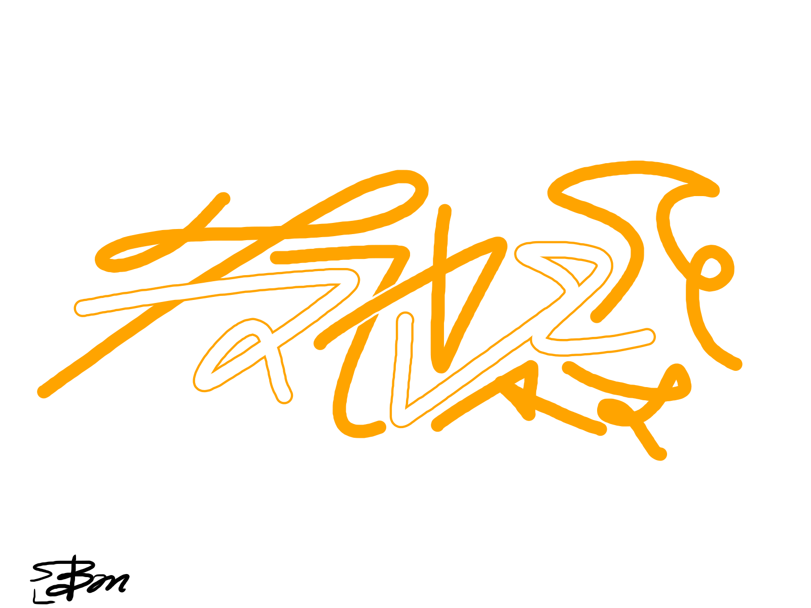 Orange grft Bon_ - Illustrations ART street