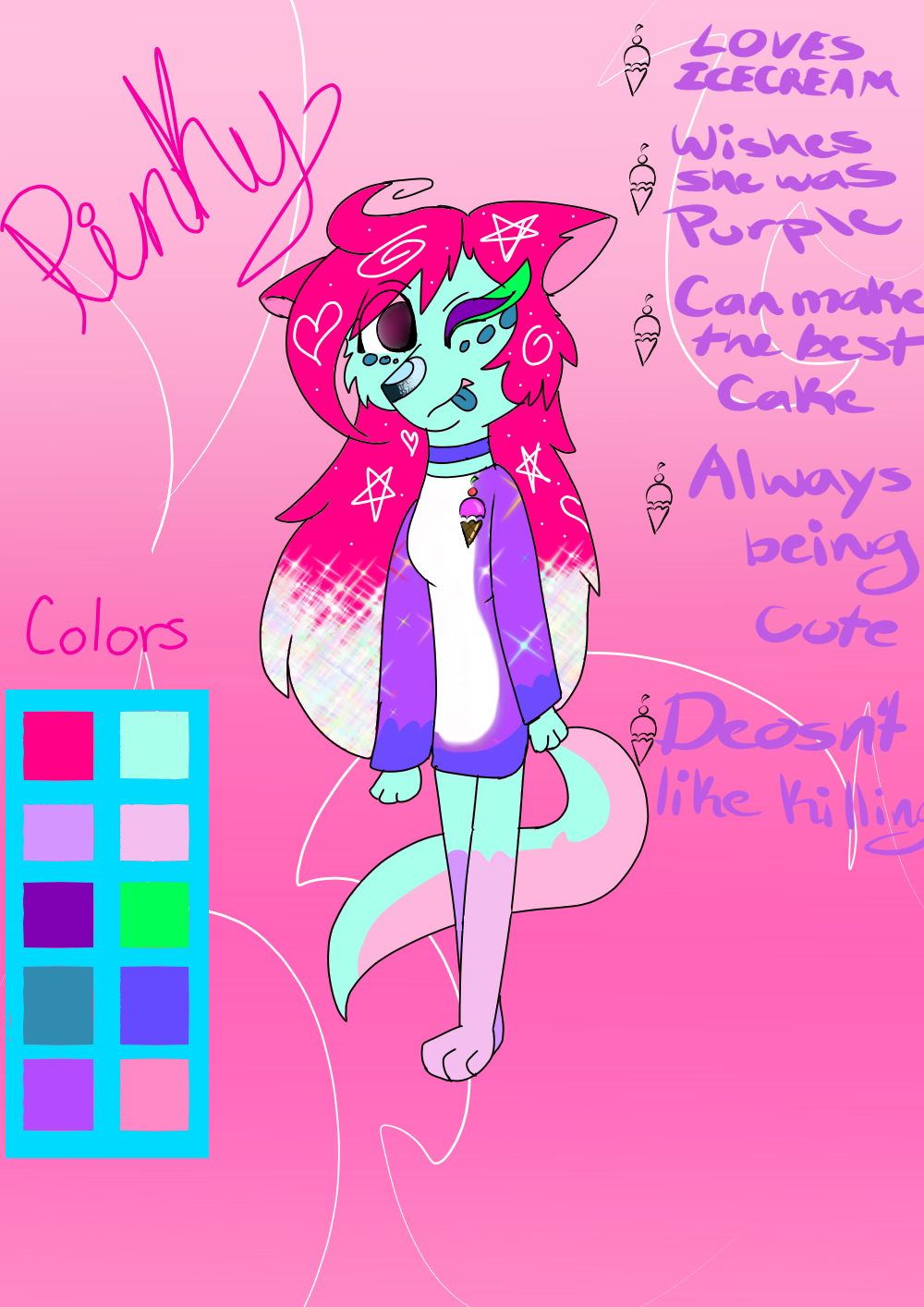 pinky the wolf (Oc) TrvlWitMe - Illustrations ART street