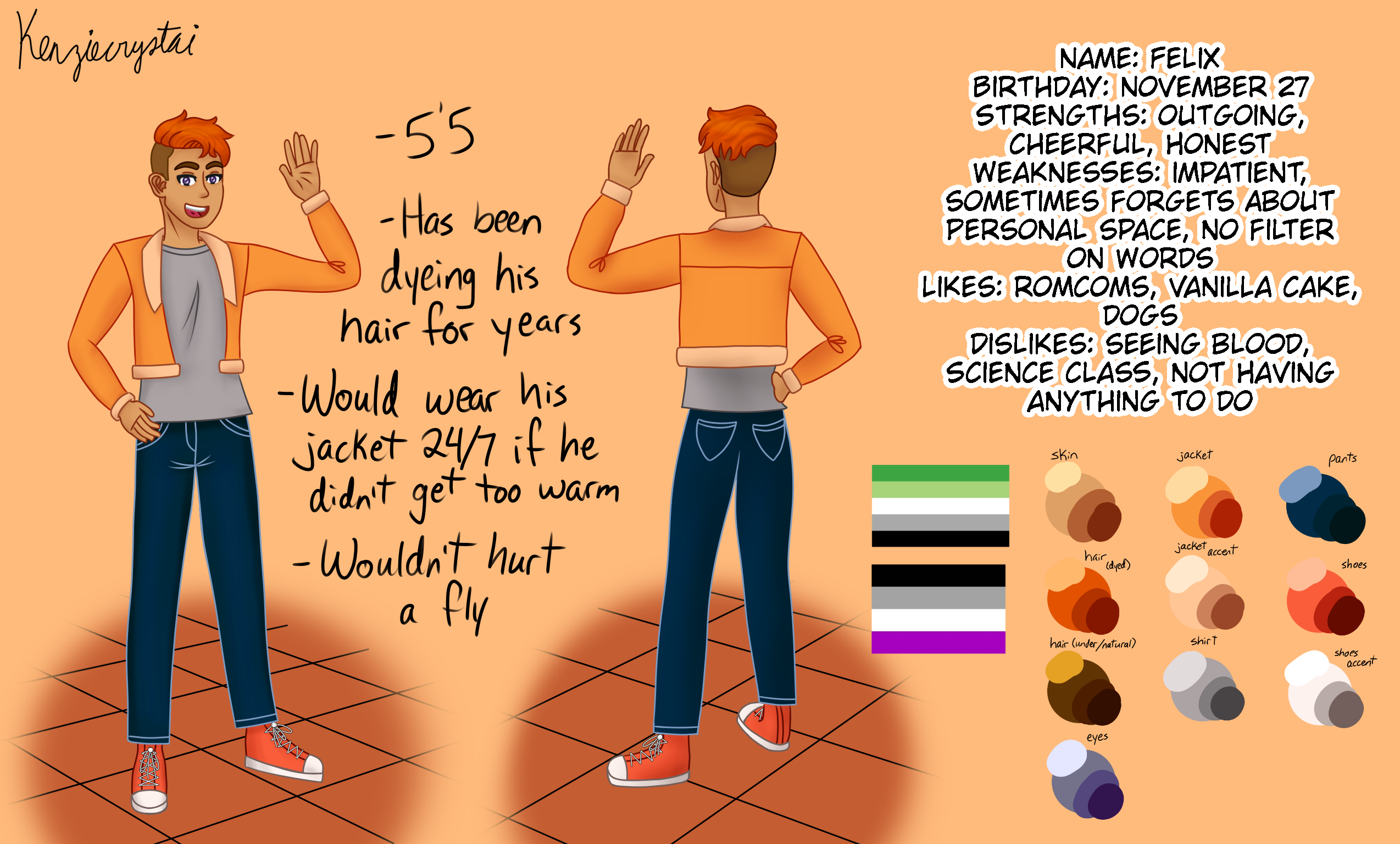 Felix [OC REF SHEET] Kenziecrystai - Illustrations ART street