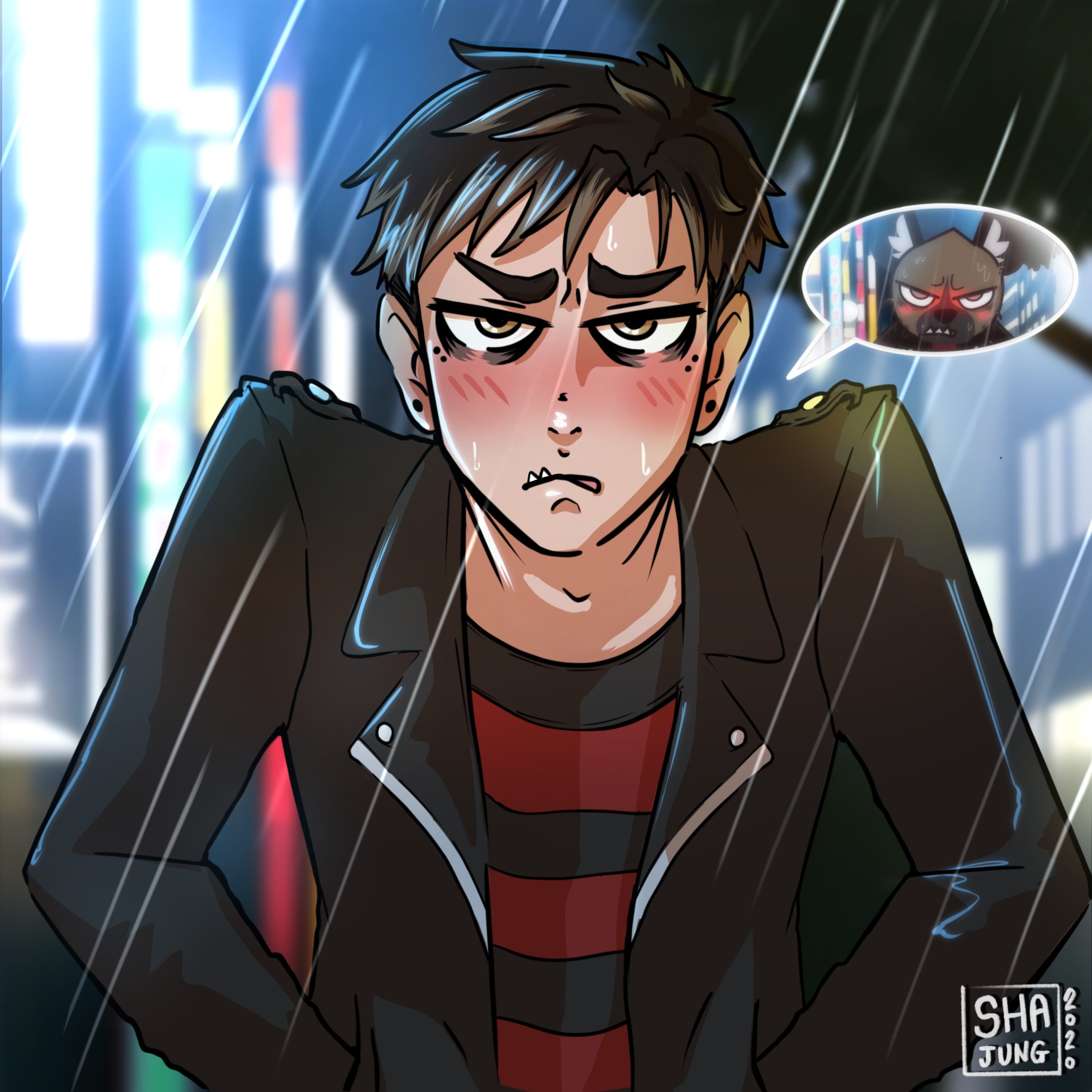 Aggretsuko scene redraws shajung - Illustrations ART street