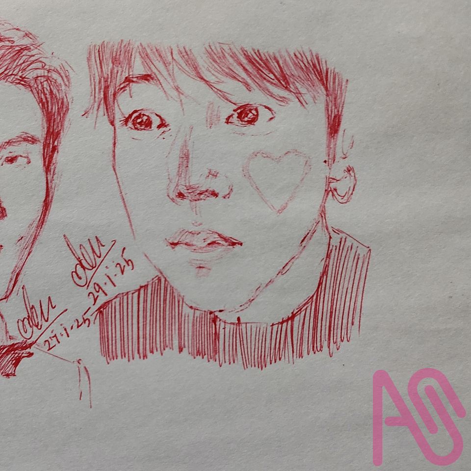 Draw a heart on your cheek ♡💄 Emdeon - Illustrations ART street