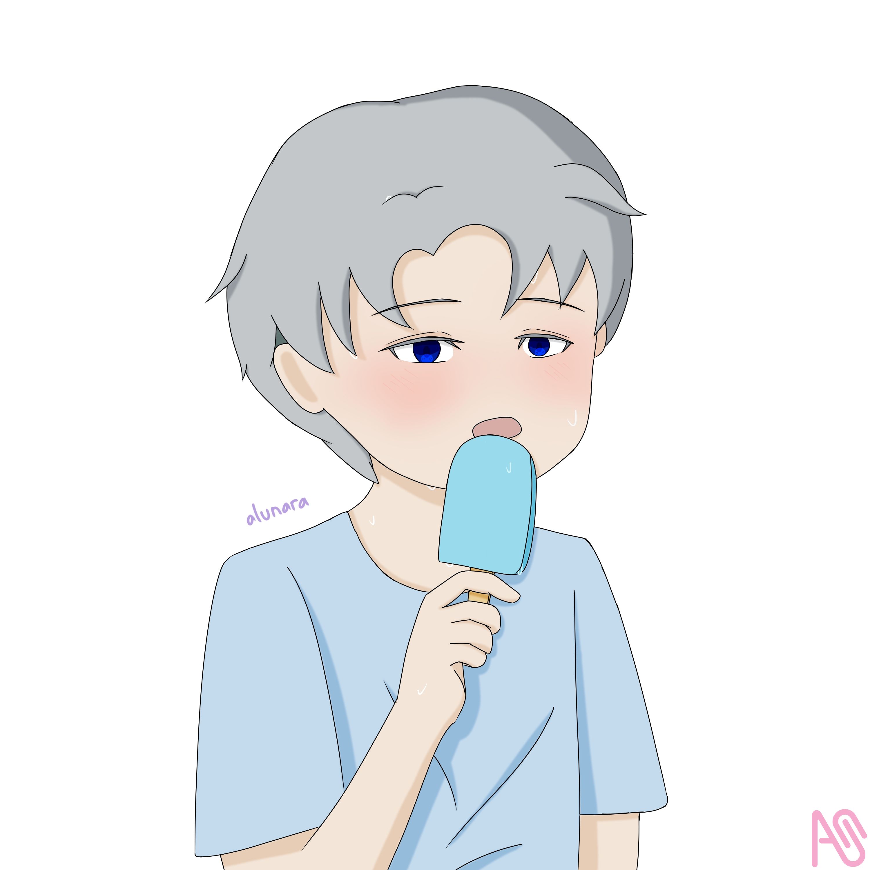 The Cold Ko Is Helpless In Summer Alunara - Illustrations ART street