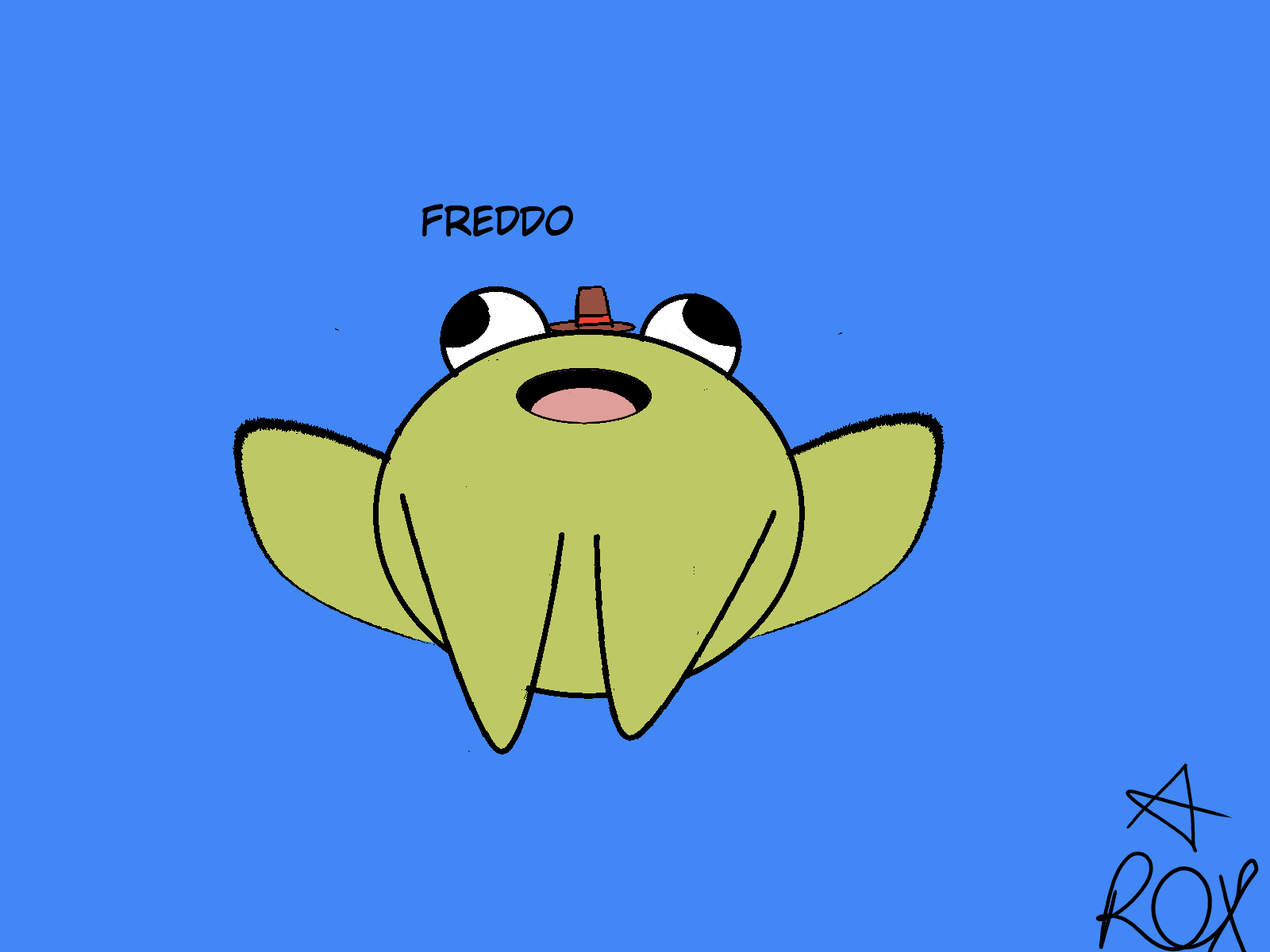 frog name Freddo rox - Illustrations ART street