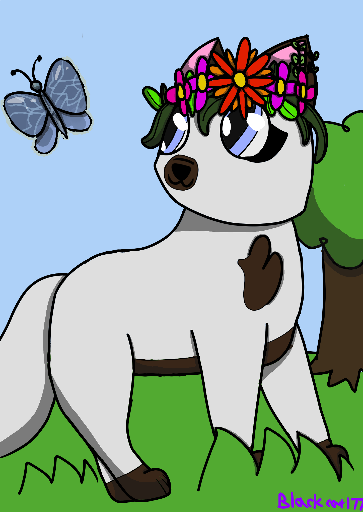 Pansy (cattails oc) Guest - 插图 ART street